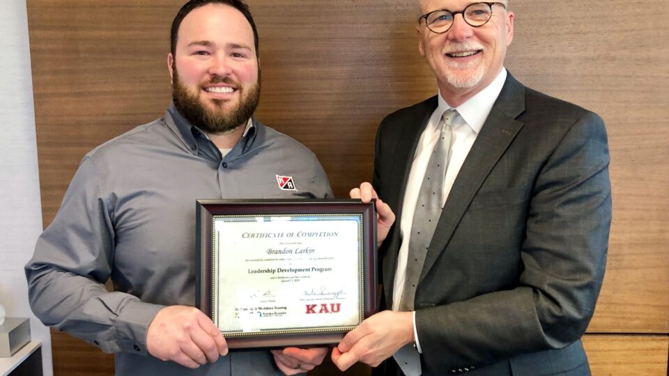 Brandon Larkin Wins June 2024 Core Values Award - Kraus-Anderson